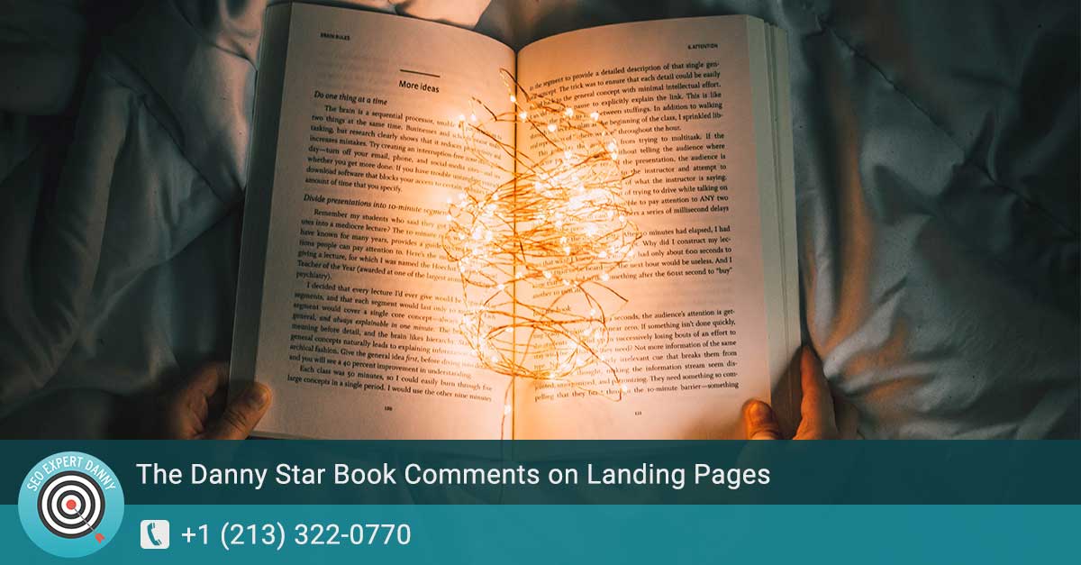 The Danny Star Book Comments on Landing Pages
